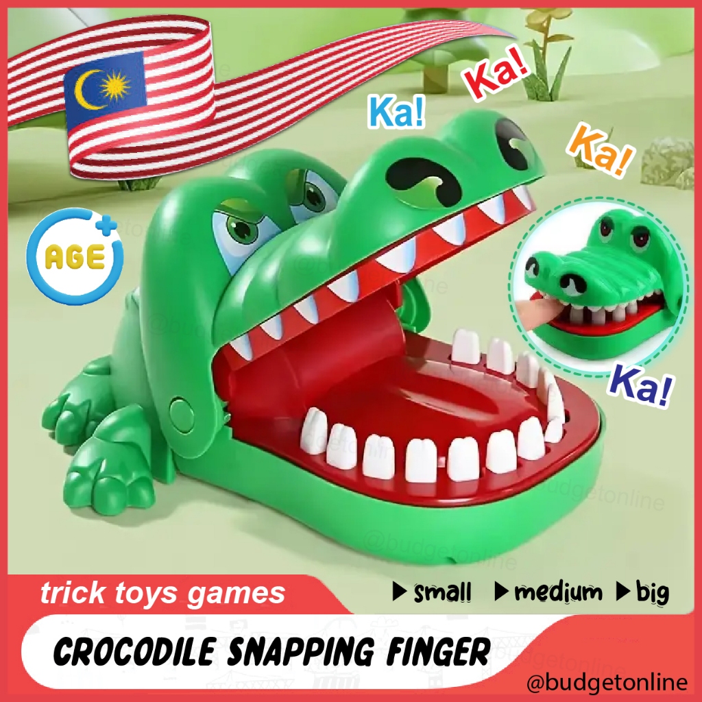 🐊 Crocodile Bite Fingers Prank Toys Crocs Snapping Finger Games ...