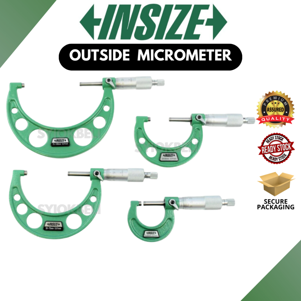 INSIZE Digital Outside Micrometer Gauge Caliper Measuring Tools Digital ...