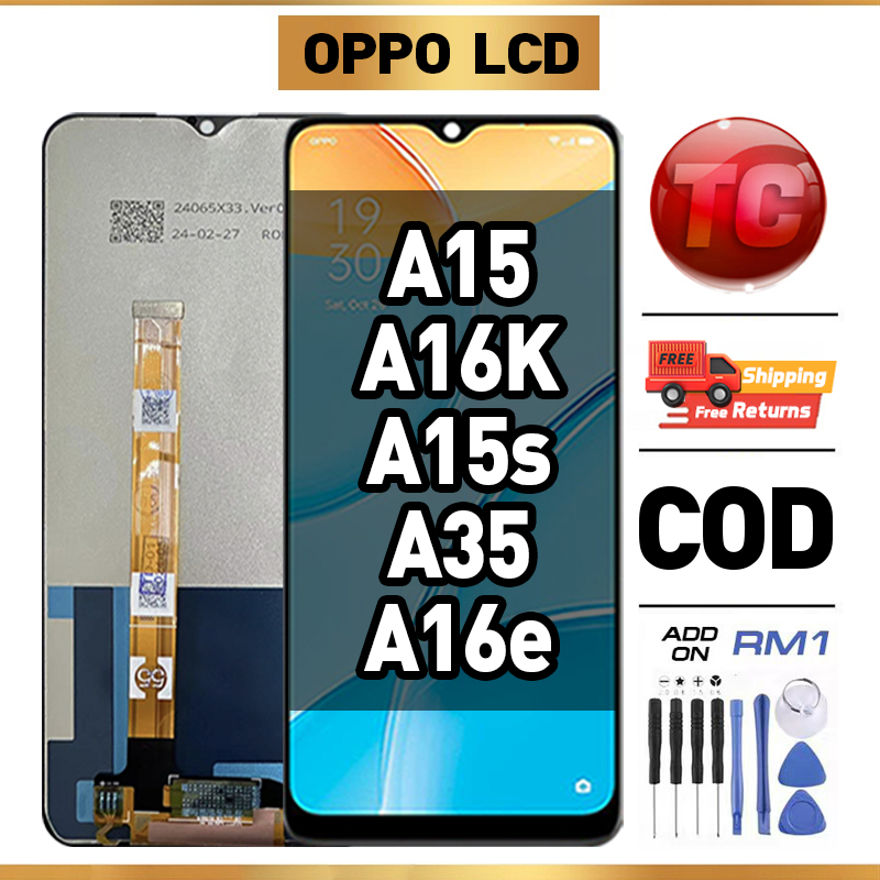 LCD OPPO A15/ A15s/ A16K/ A35 2021/ A16e Compatible For Original Glass ...