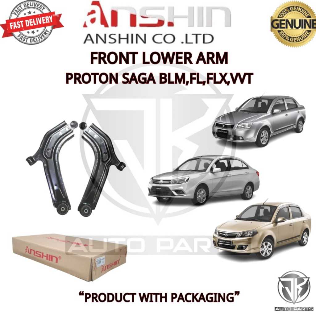 #ANSHIN#JAPAN FRONT LOWER ARM PROTON SAGA 2008-2019 BLM,FLX,SAGA VVT 1. ...
