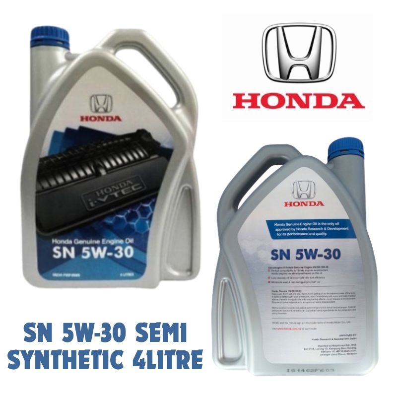 💯ORIGINAL HONDA💯 GENUINE HONDA ENGINE OIL 5W30 4 LITER | Shopee Malaysia