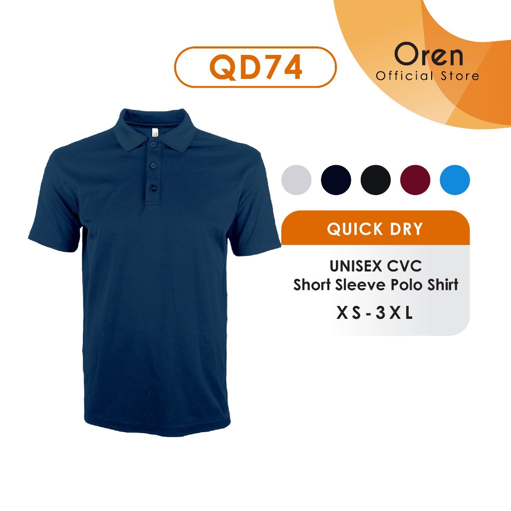 Oren Sport QD Quick Dry Collar Shirt QD74 | Shopee Malaysia
