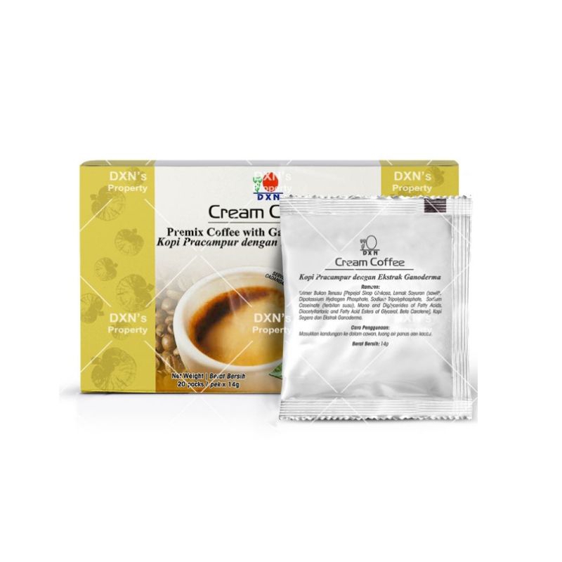 DXN Cream Coffee (14g x 20's) - Premix Coffee with Ganoderma Extract ...