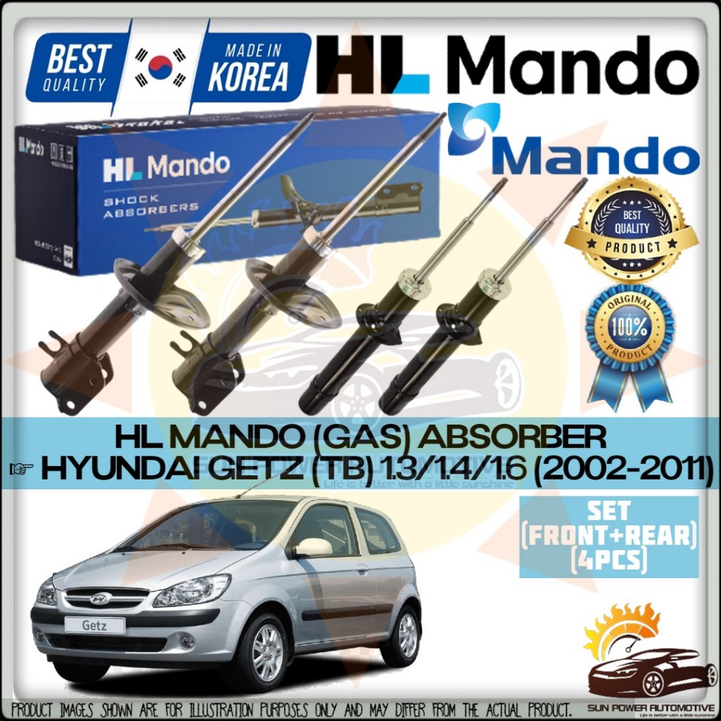 HL MANDO KOREA Hyundai Getz TB 1.3 1.4 1.6 (2002-2011) Gas Shock Strut ...