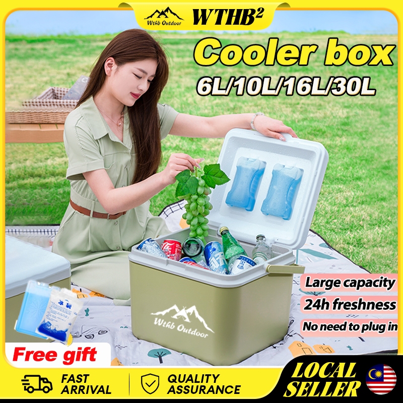 6L 10L 16L 30L Ice Box Camping Small Cooler Box Food&Drink Fishing ...