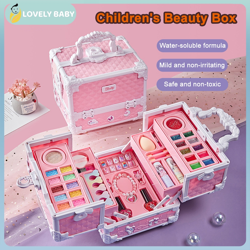 【24h】Kids Makeup Set Children's Cosmetics Make up Kit Non-toxic Safe ...