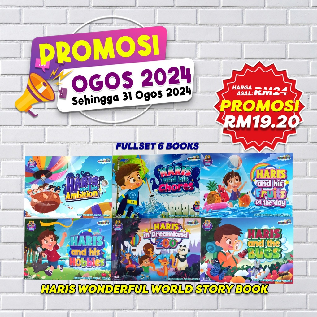(FULLSET 6 BOOKS) HARIS WONDERFUL WORLD STORY BOOK & ACTIVITY | Shopee ...