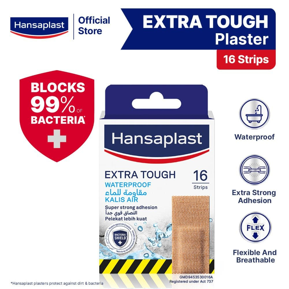 Hansaplast Extra Tough Wound Plasters (16 Strips) | Shopee Malaysia