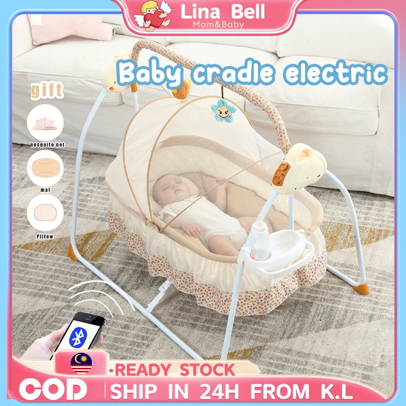 Free returns/Baby cradle electric Baby cot with music remote control ...