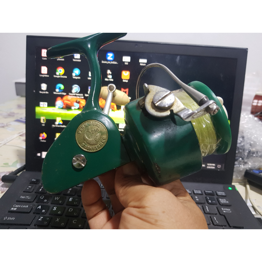 USA Made Penn Spinfisher 710 Greenie Fishing Reel Kayuh Kiri | Shopee ...