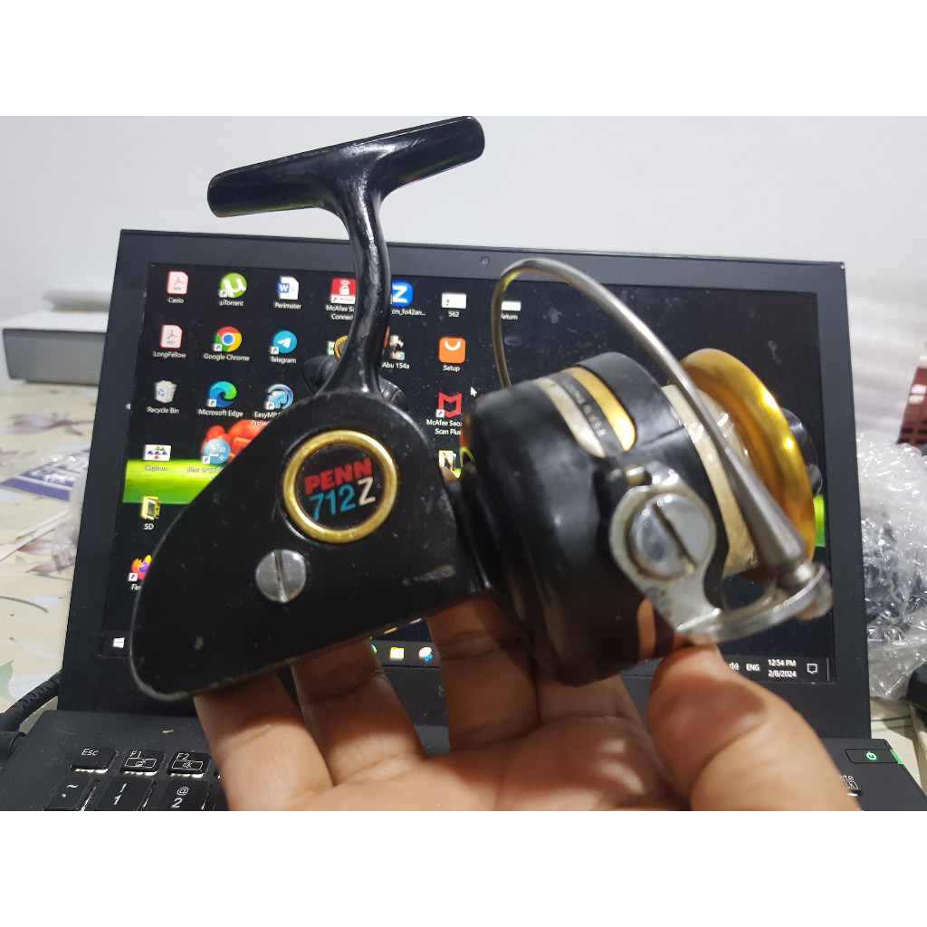 USA Made Penn Spinning 712z Black Fishing Reel Kayuh Kiri | Shopee Malaysia