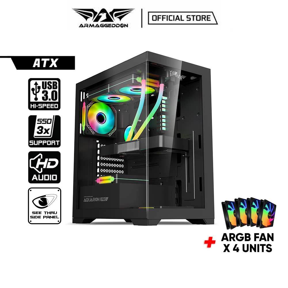 Armaggeddon Aquaron Pro ATX Transparent view Gaming Casing Chassic PC ...