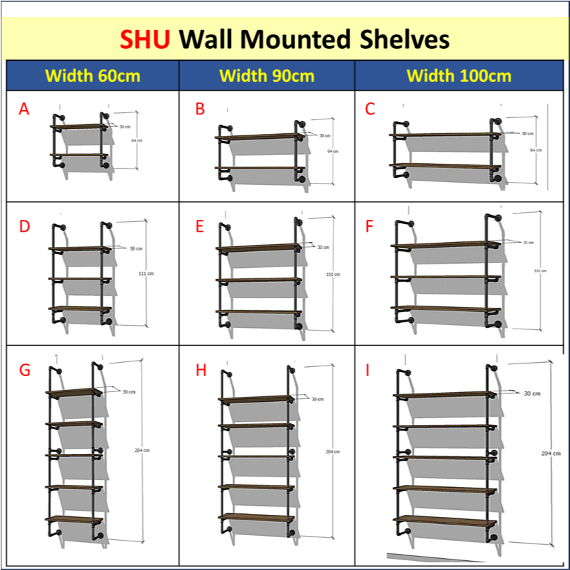 Multi-layer Loft industrial wind pipe wall mounted bookshelf partition ...