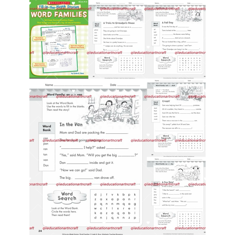 Fill in the blanks stories&word search PDF | Shopee Malaysia