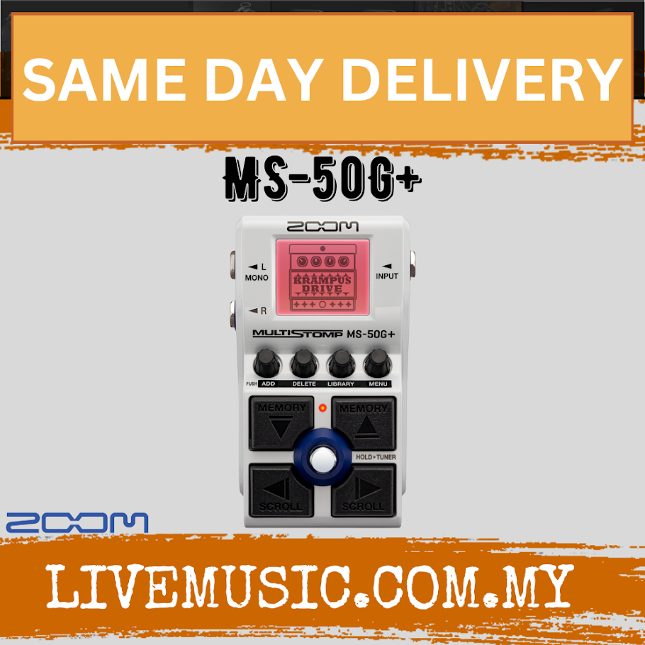 Zoom MS-50G+ MultiStomp Multi-effects Pedal ( MS50G / MS50G+ ) | Shopee ...