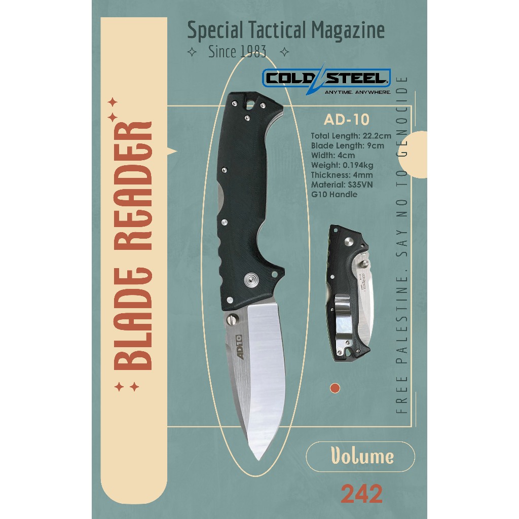 Reader Magazine COLD STEEL AD-10 Vol.242 | Shopee Malaysia