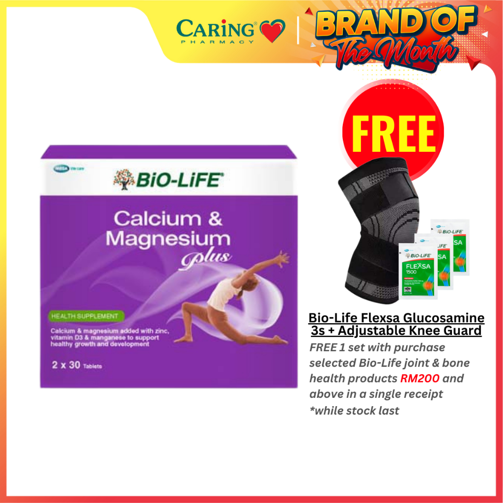 BIO-LIFE CALCIUM MAGNESIUM PLUS (30S × 2) | Shopee Malaysia