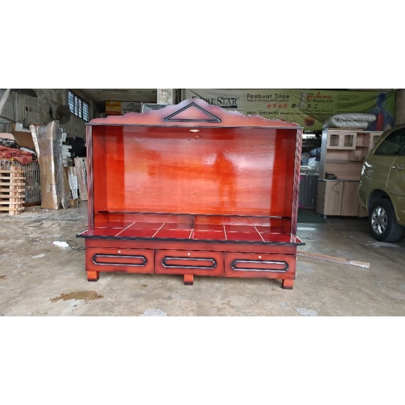 Siap Pasang Lampu LHT Custom 6ft Indian Altar Prayers Cabinet / Hindu ...