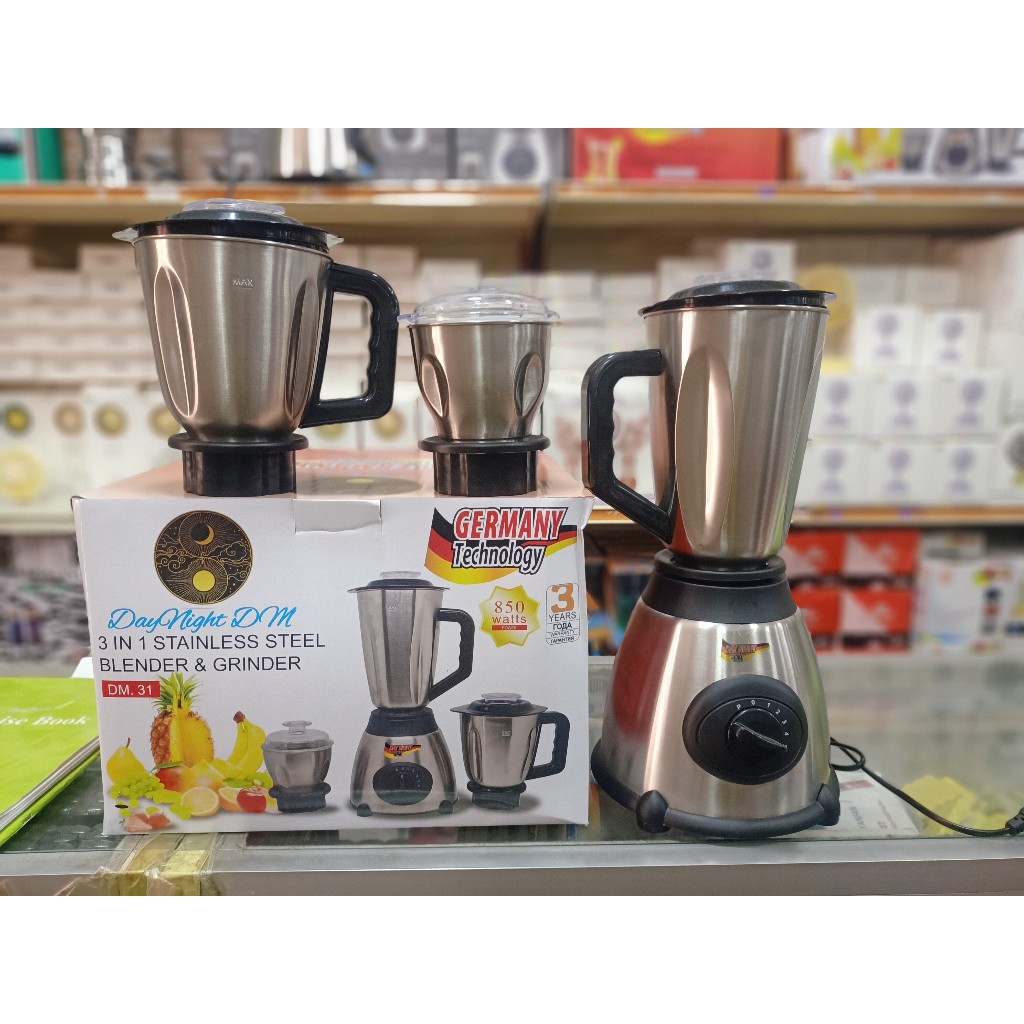 Germany Technology Day Night 3in1 Stainless Steel Electric Blender DM ...
