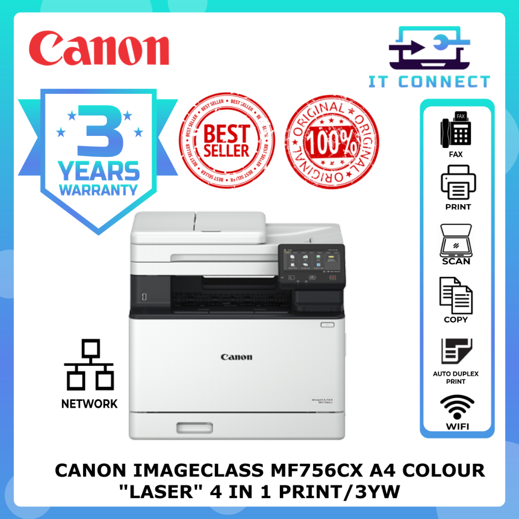CANON IMAGECLASS MF756CX A4 COLOUR "LASER" 4 IN 1 PRINTER | Shopee Malaysia