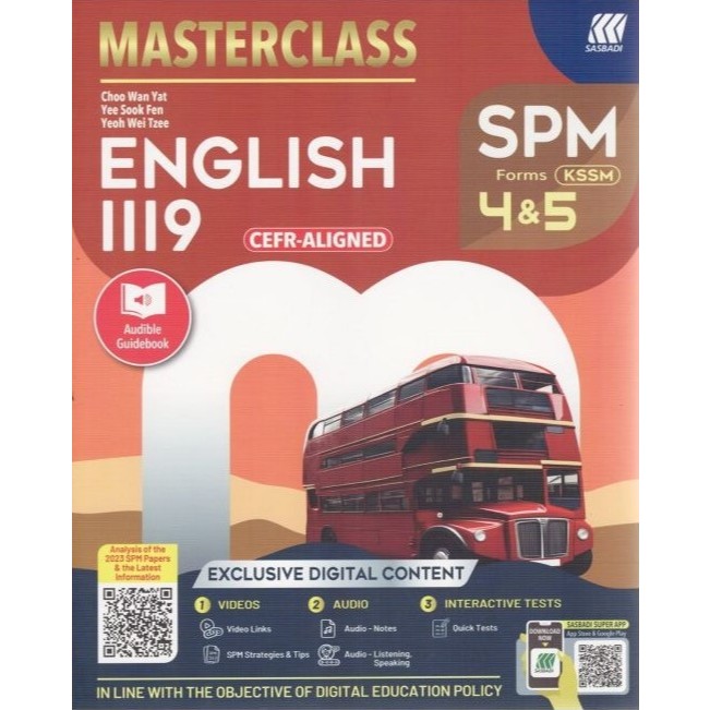 [Sasbadi] MASTERCLASS SPM Tingkatan 4&5 KSSM | Shopee Malaysia