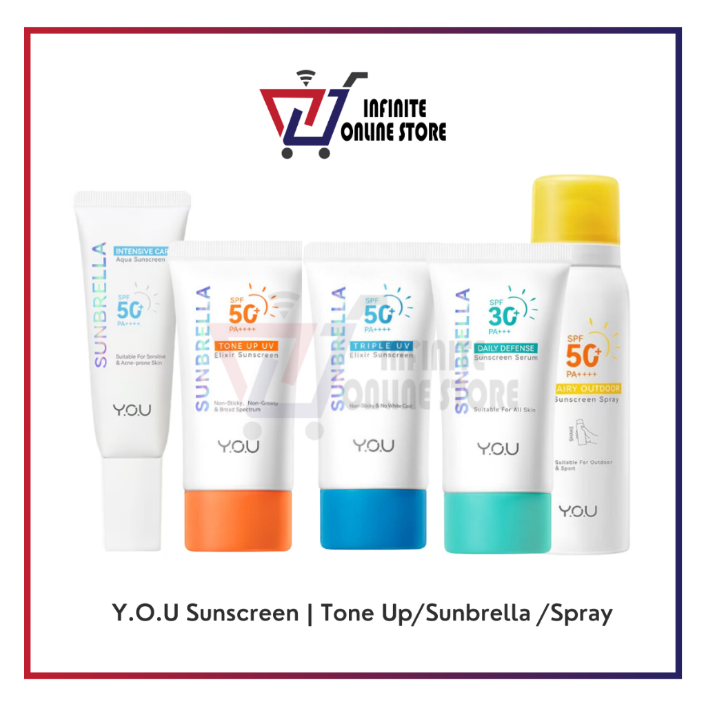 Y.O.U YOU Sunscreen (Triple UV Elixir / Tone Up UV / Sunbrella ...