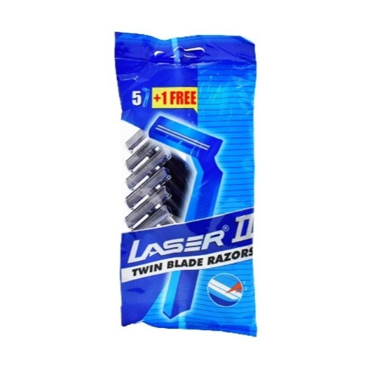 Laser II Twin Blade Razors (6 pcs/pack) | Shopee Malaysia