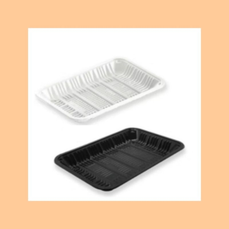 [Ready Stock] TECH99 25 Pcs Multisize Plastic Food Open Tray Fruit ...