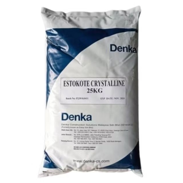 DENKA ESTOKOTE CRYSTALLINE (25KG) Capillary Waterproofing System ...