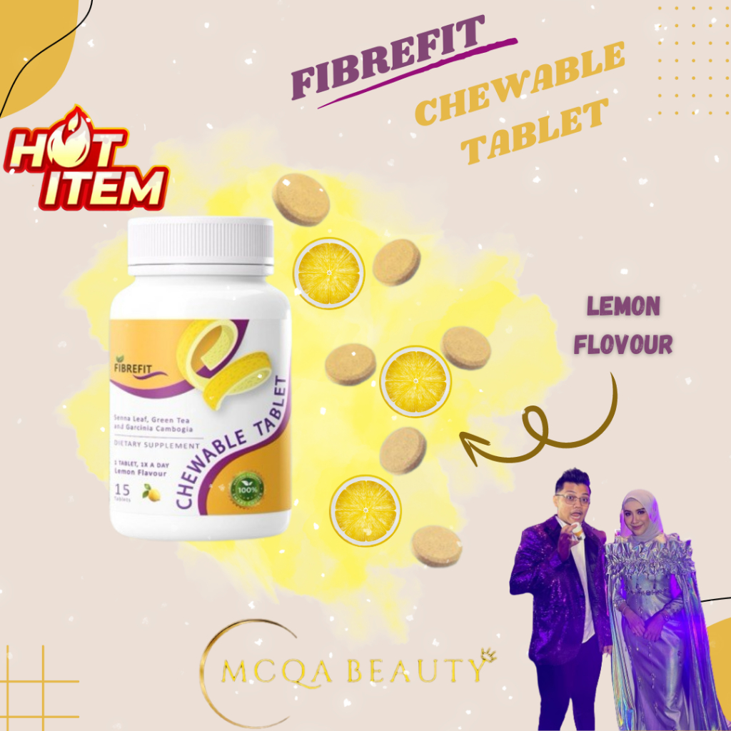 FIBREFIT CHEWABLE CANDY SWEET (LEMON FLAVOUR) 🔥🔥🔥(DETOX) KURUS SEAWAL 7 ...