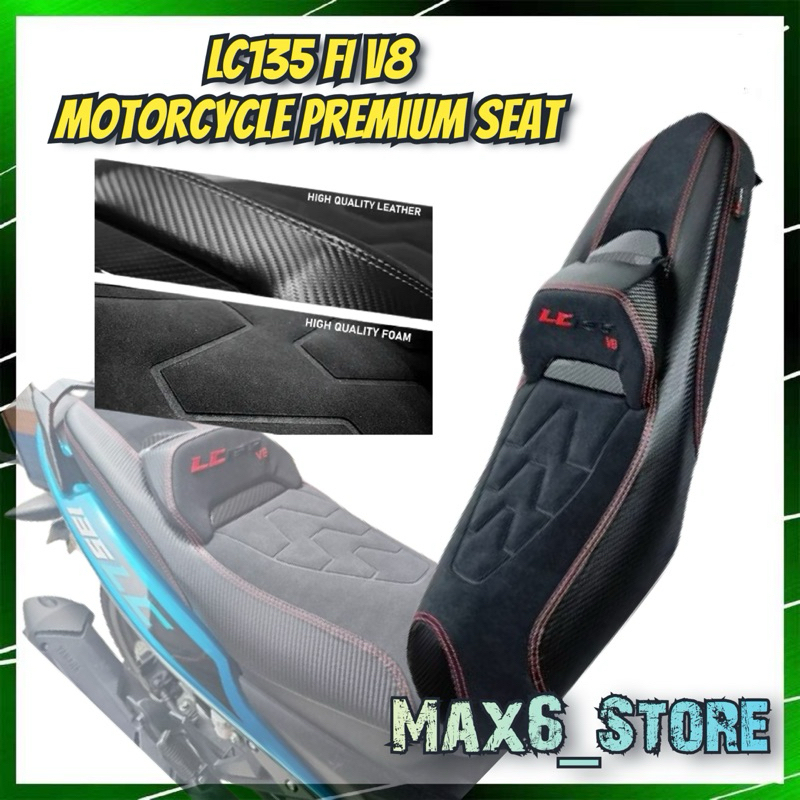 YAMAHA LC135 FI V8 SEAT ALCANTARA [ RACING SEAT PHIPSON & SA KORN ...
