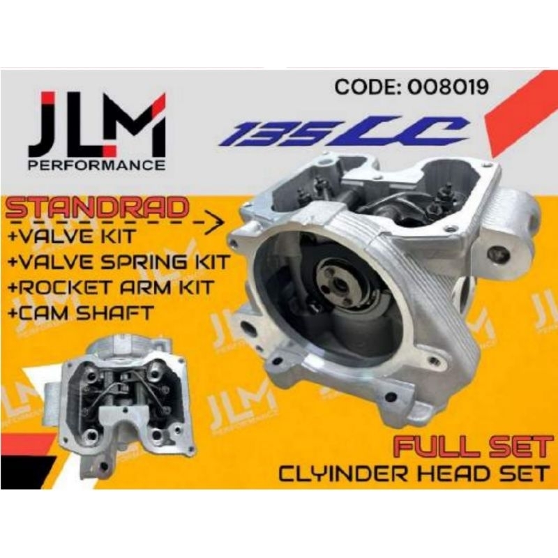 JLM YAMAHA LC135 V1-V7 CYLINDER HEAD FULL COMPLETE STANDARD STD GENUINE ...
