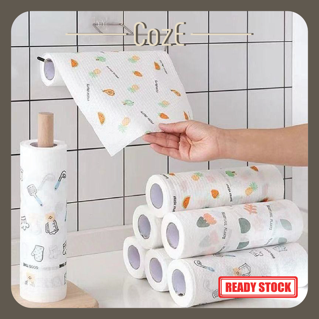 CozE Kitchen Cleaning Supplies Lazy Rag Washable Kitchen Towel Strong ...