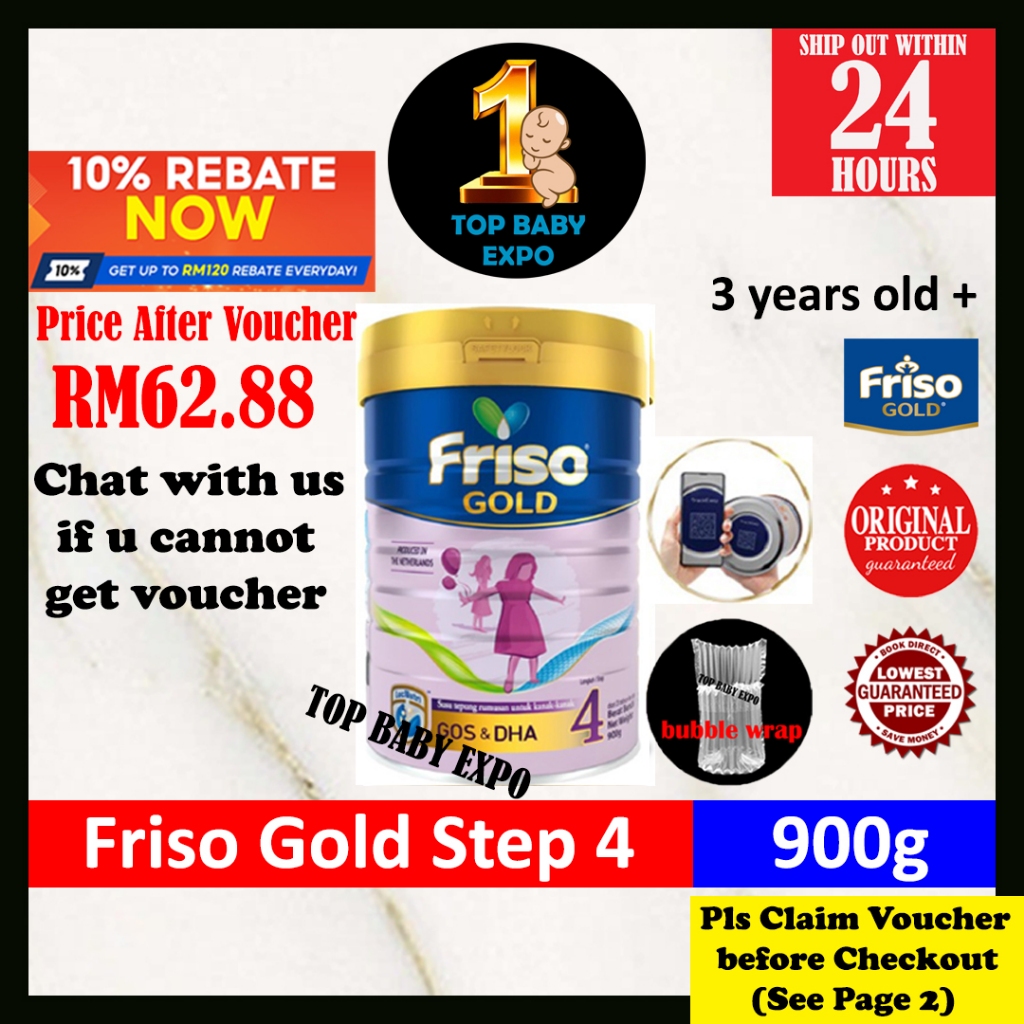 Friso Gold Step 4 (900g) Exp: 08/2027 (Newest Stock) | Shopee Malaysia