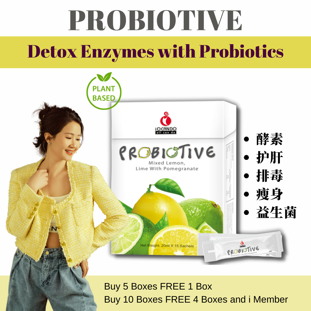 Probiotive | iOCANDO | Enzyme Detox 酵素排毒 | Protect Liver 护肝养颜 | Boost Digest System 改善肠胃蠕动 ...