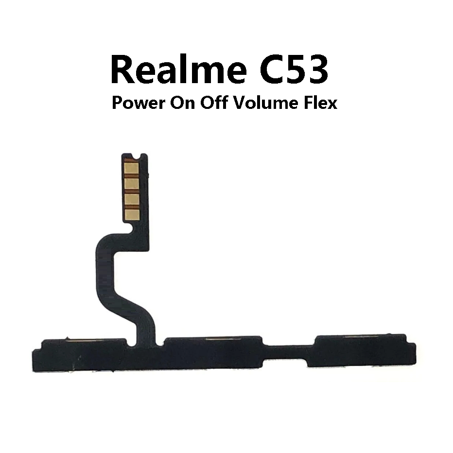 Realme C53 ( RMX3760 ) Power On Off Volume Up Down Side Switch Button Key Flex Cable Ribbon For ...