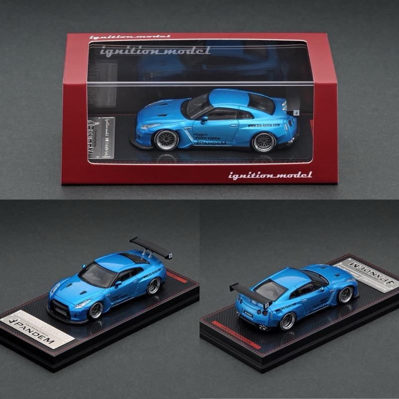 IGNITION MODEL PANDEM R35 GT-R BLUE METALLIC IG1747 | Shopee Malaysia