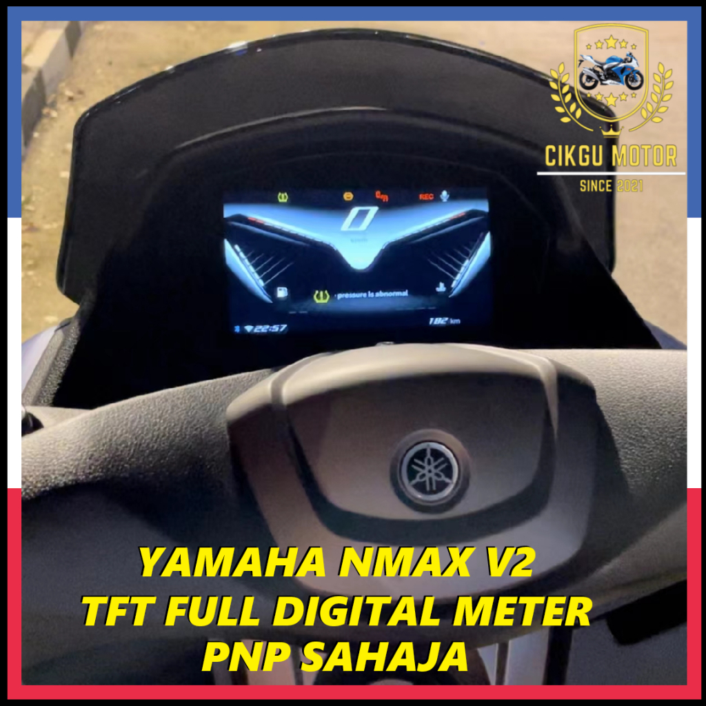 YAMAHA NMAX V2 DASHCAM /GPS SAFETY TFT FULL DIGITAL METER 100% Plug N ...