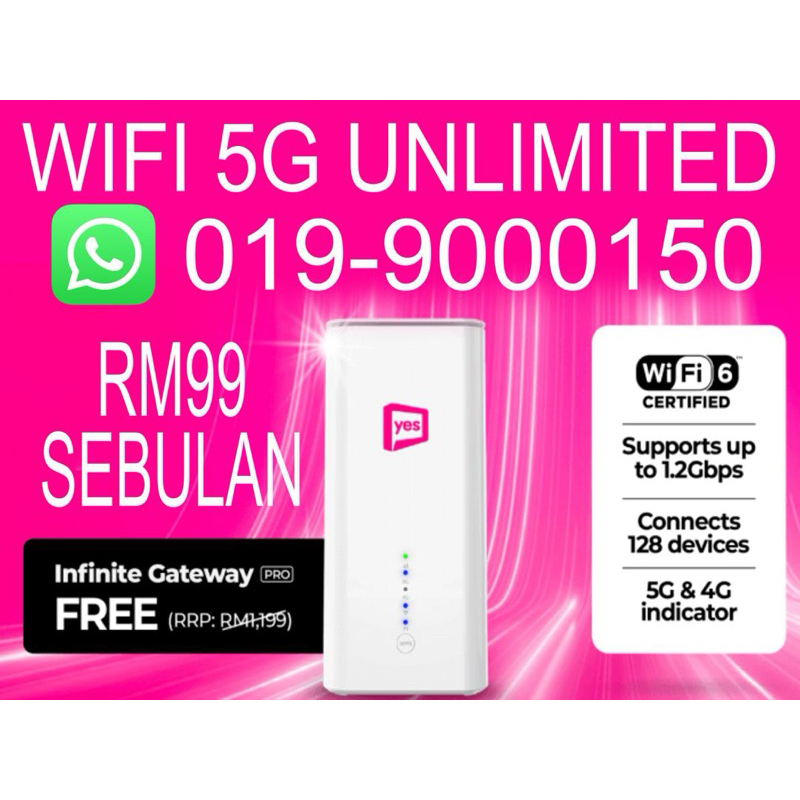 YES 5G/4G BROADBAND INFINITE GATEWAY | Shopee Malaysia