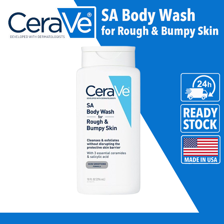 CeraVe SA Body Wash with Salicylic Acid | Fragrance Free Body Wash to ...