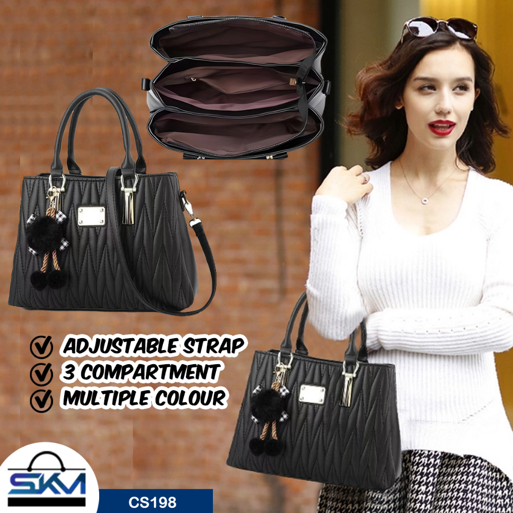 SKM Sling Handbag Women Versatile Fashion Niche Texture Shoulder Woman ...