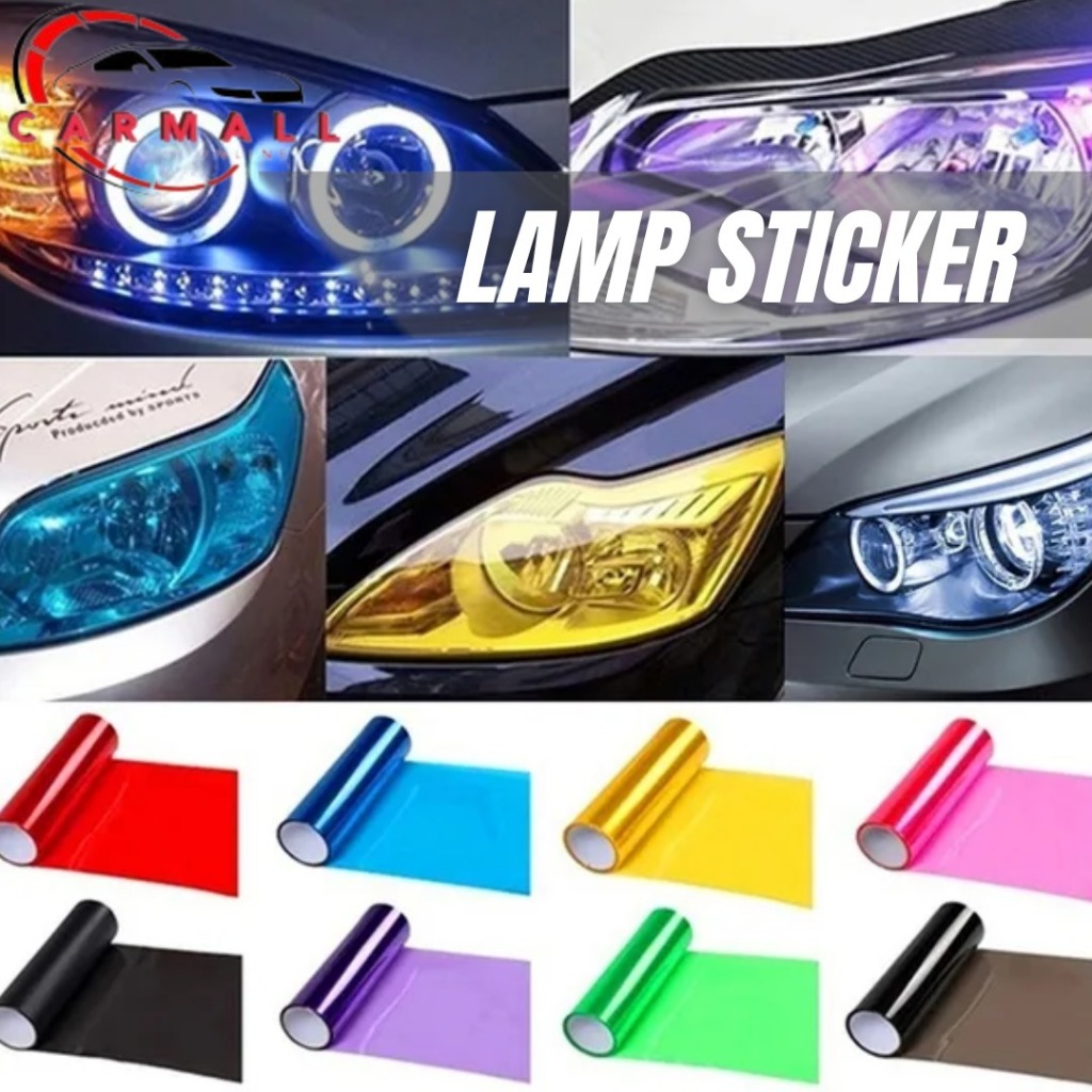 Car Headlamp Headlight Fog light Tail Light Sticker Smoke Tint Film ...