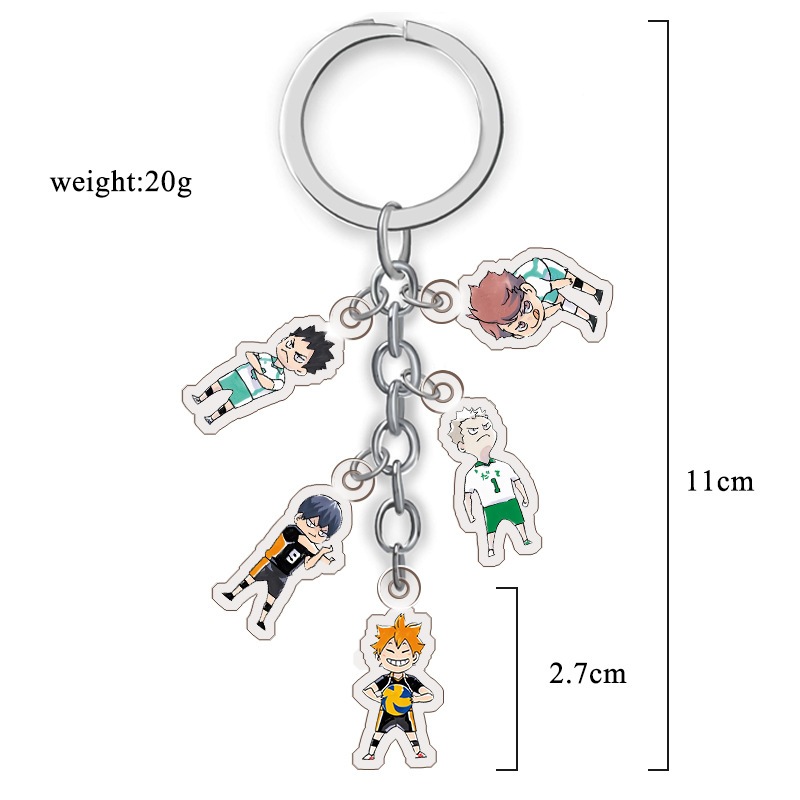 [Ready Stock] Haikyuu Keychain Anime Acrylic Keychains Souvenirs Hinata ...