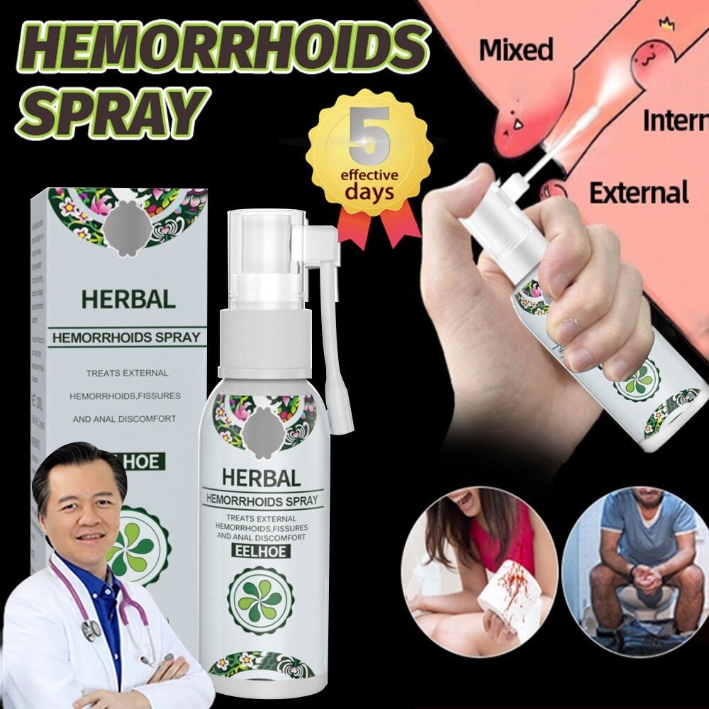 ubat buasir krim buasir Hemorrhoid Spray Herbal Mixes Inside And Outside to Relieve Swelling ...