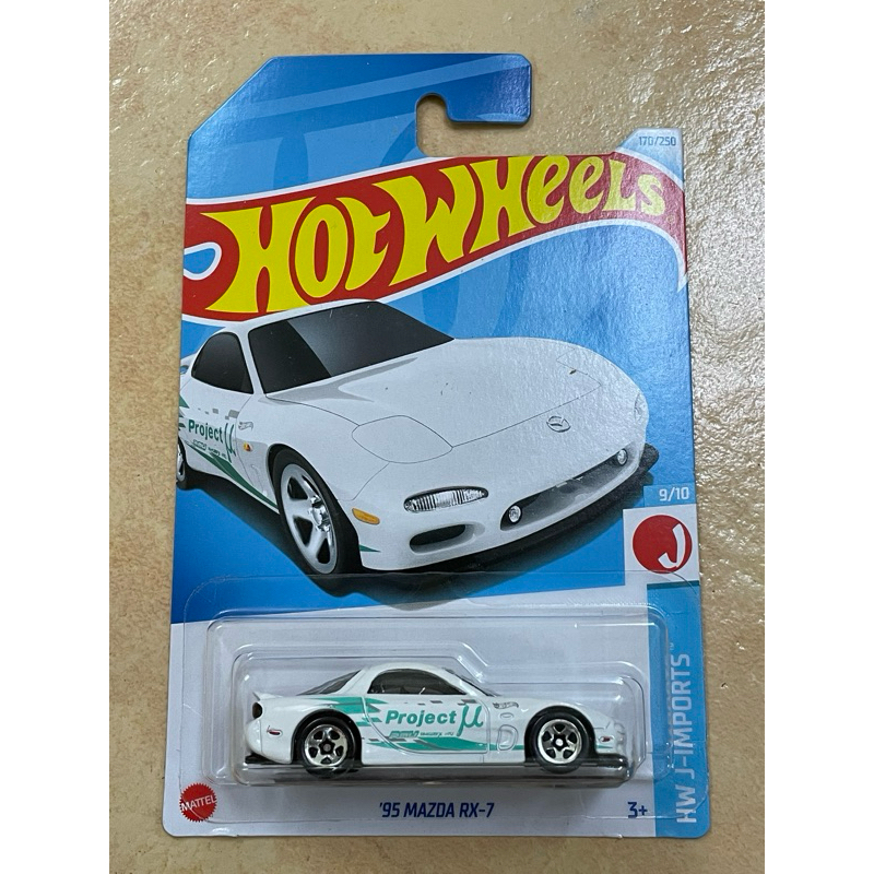Hot Wheels ‘95 Mazda RX-7_White Project U (2024 case J) | Shopee Malaysia