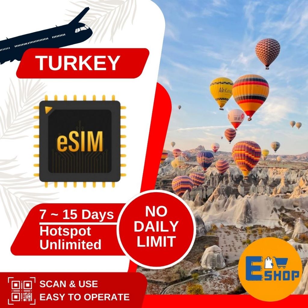 eSIM【Turkey】Turkey Travel Prepaid Sim Card UNLIMITED GB 土耳其上网卡 | Shopee ...