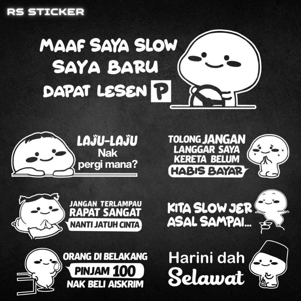 Sticker Emoji Jangan Dekat Jangan Langgar Jangan Terlampau Pinjam 100 ...