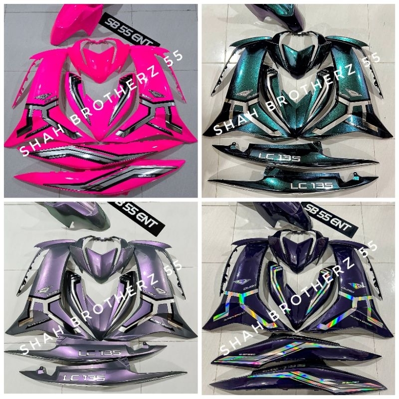 COVERSET LC V8 SILVER CHROME ALL DESIGN 2022 CUSTOM | Shopee Malaysia