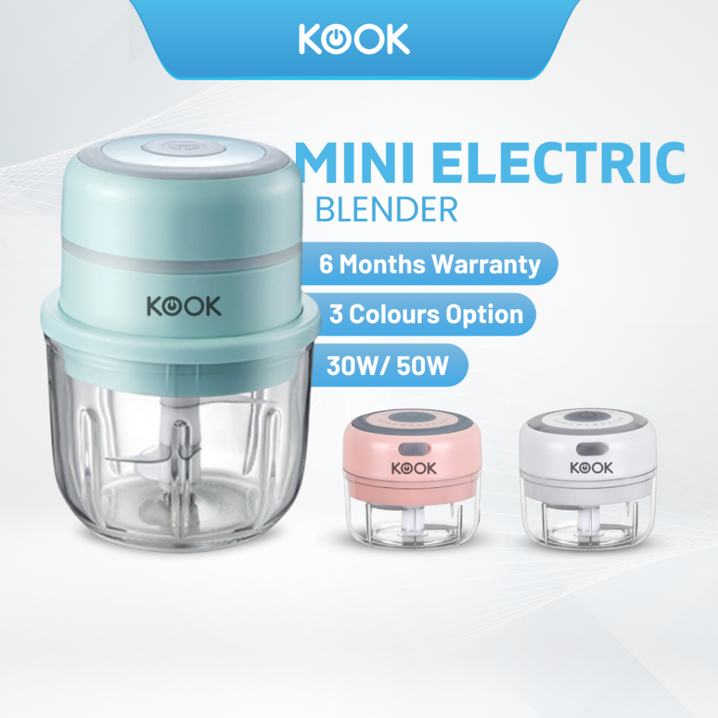 KOOK Mini Electric Blender food chopper 迷你搅拌器搅碎机 blender pengisar kecil ...