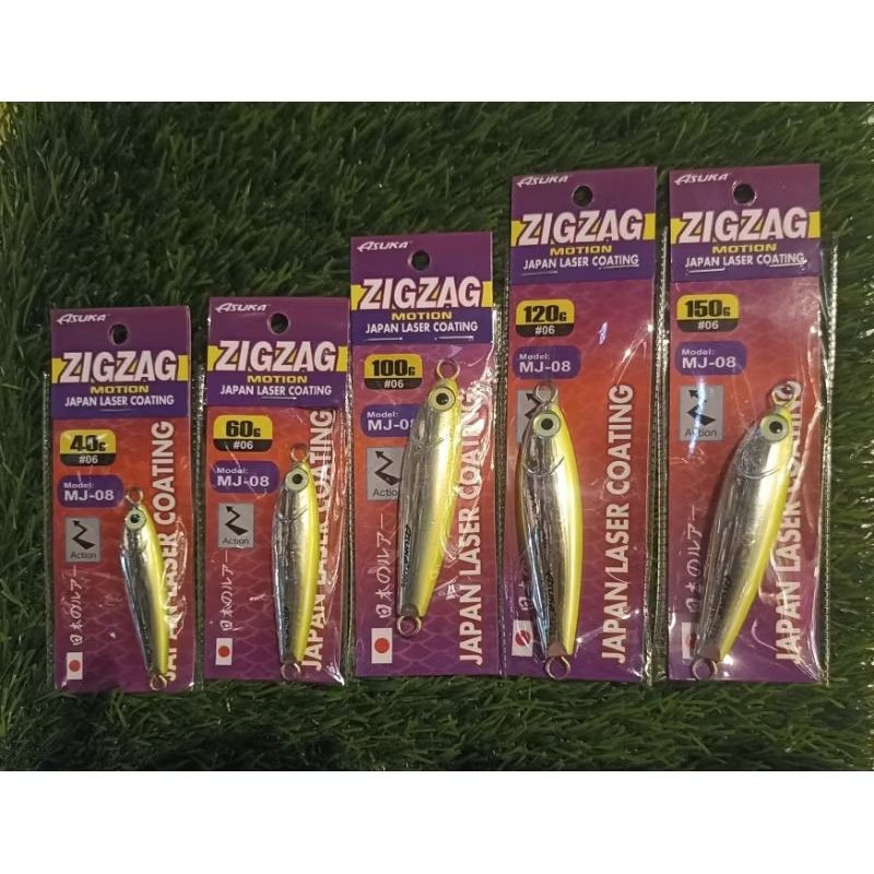 ASUKA ZIGZAG MOTION JAPAN LASER COATING 40G - 150G | Shopee Malaysia